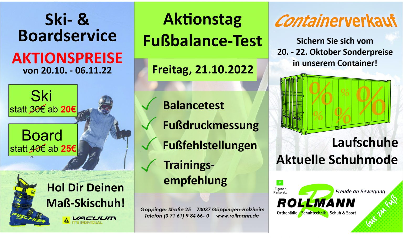 Aktionstag Fußbalance-Test am 21.10.22 – Rollmann